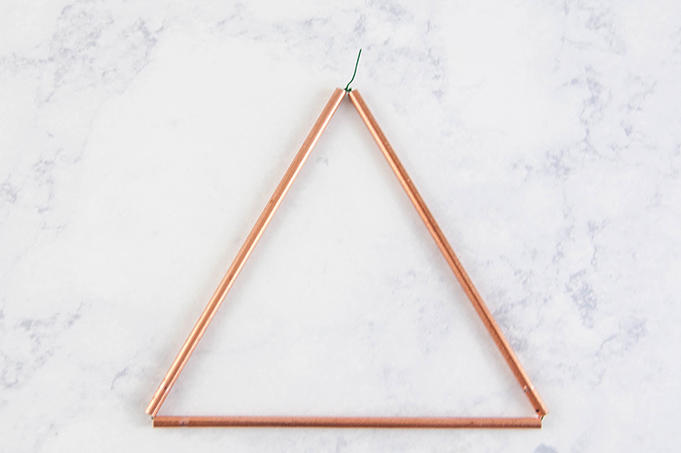 Make a Copper Triangle Mobile