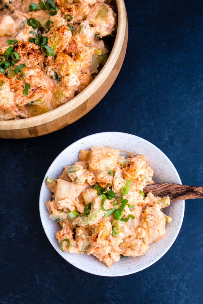 Spicy Kimchi Potato Salad